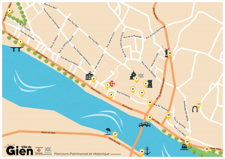 Parcours Patrimonial et Historique - Mairie de Gien